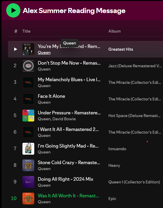 Spotify Playlist Message – Bethlehem Public Library